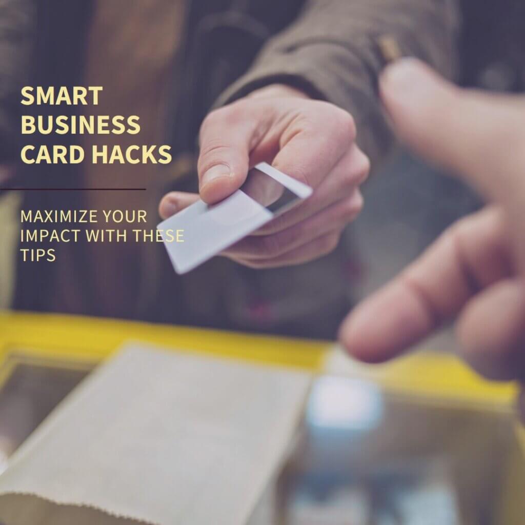 Business card hacks - Zahabi